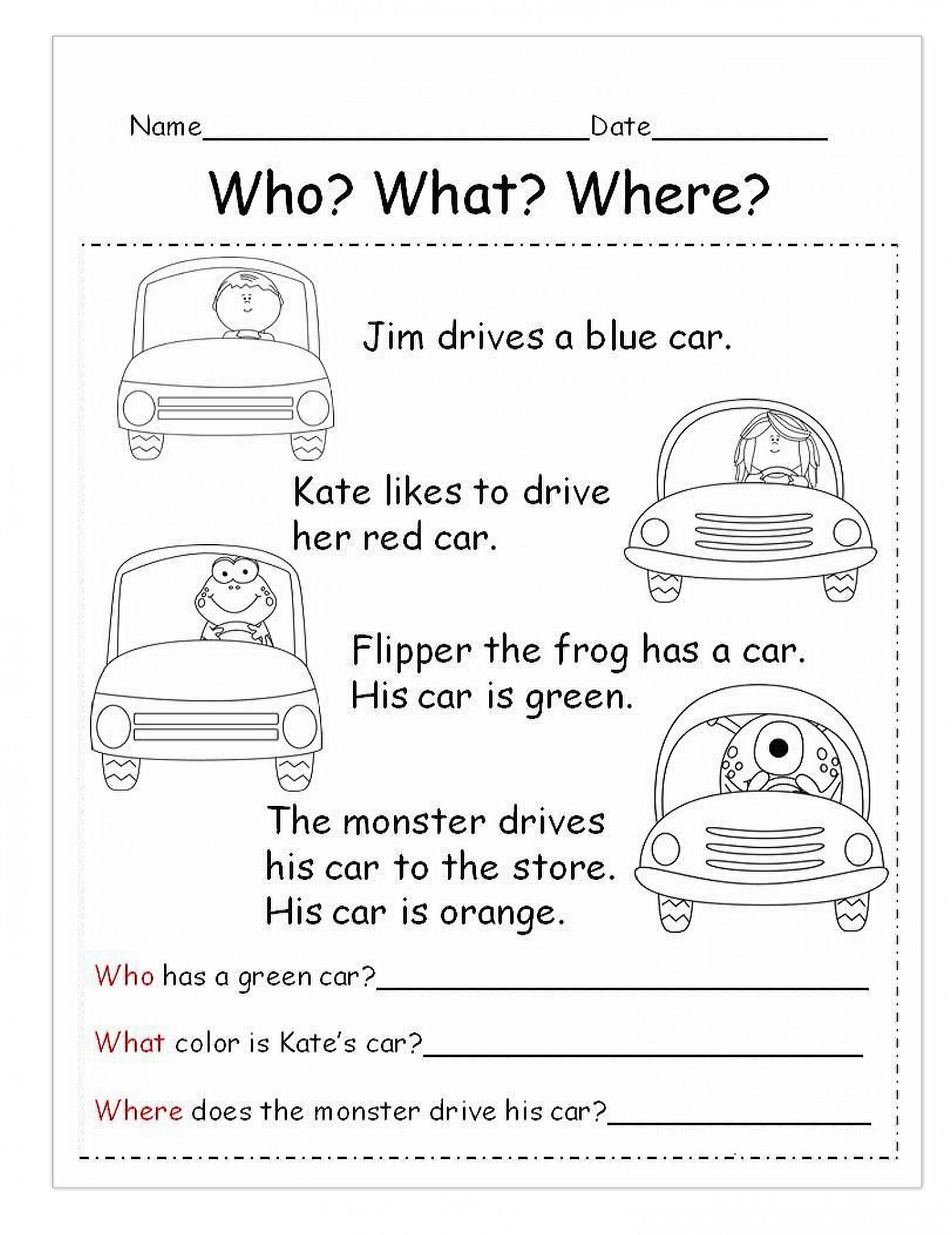 12 Good Examples Of 1st Grade Worksheets Free Download | Worksheet Hero