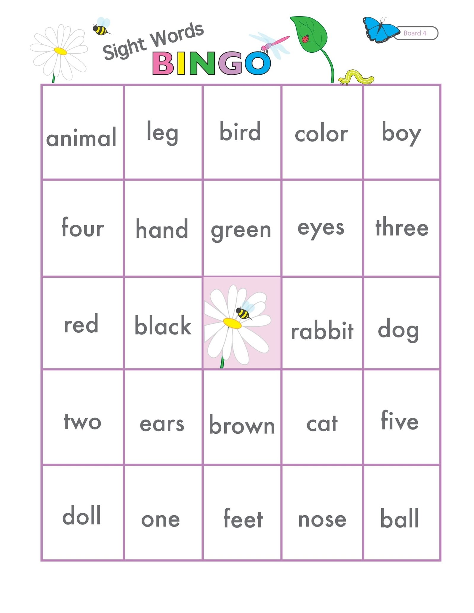 Fun Games To Teach Sight Words For A First Grader Worksheet Hero