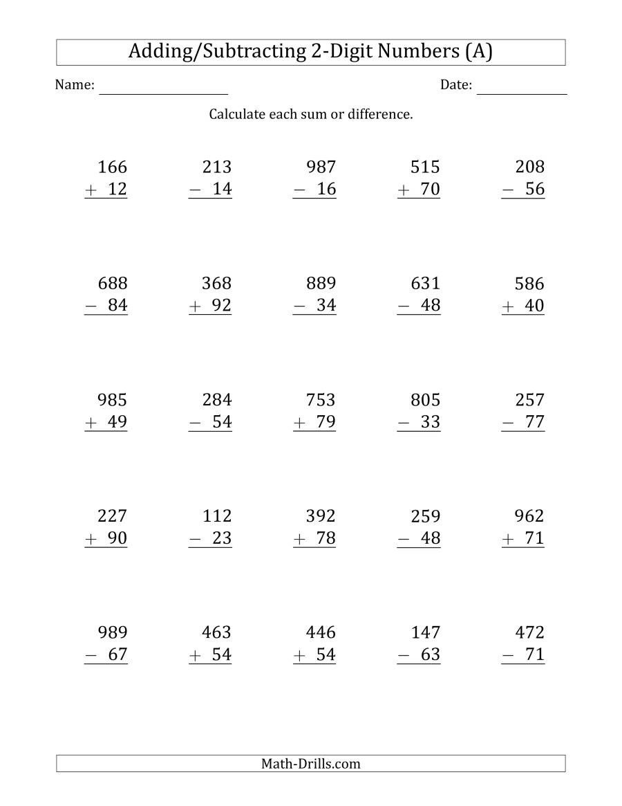 2 And 3 Digit Addition Worksheets Worksheet Hero