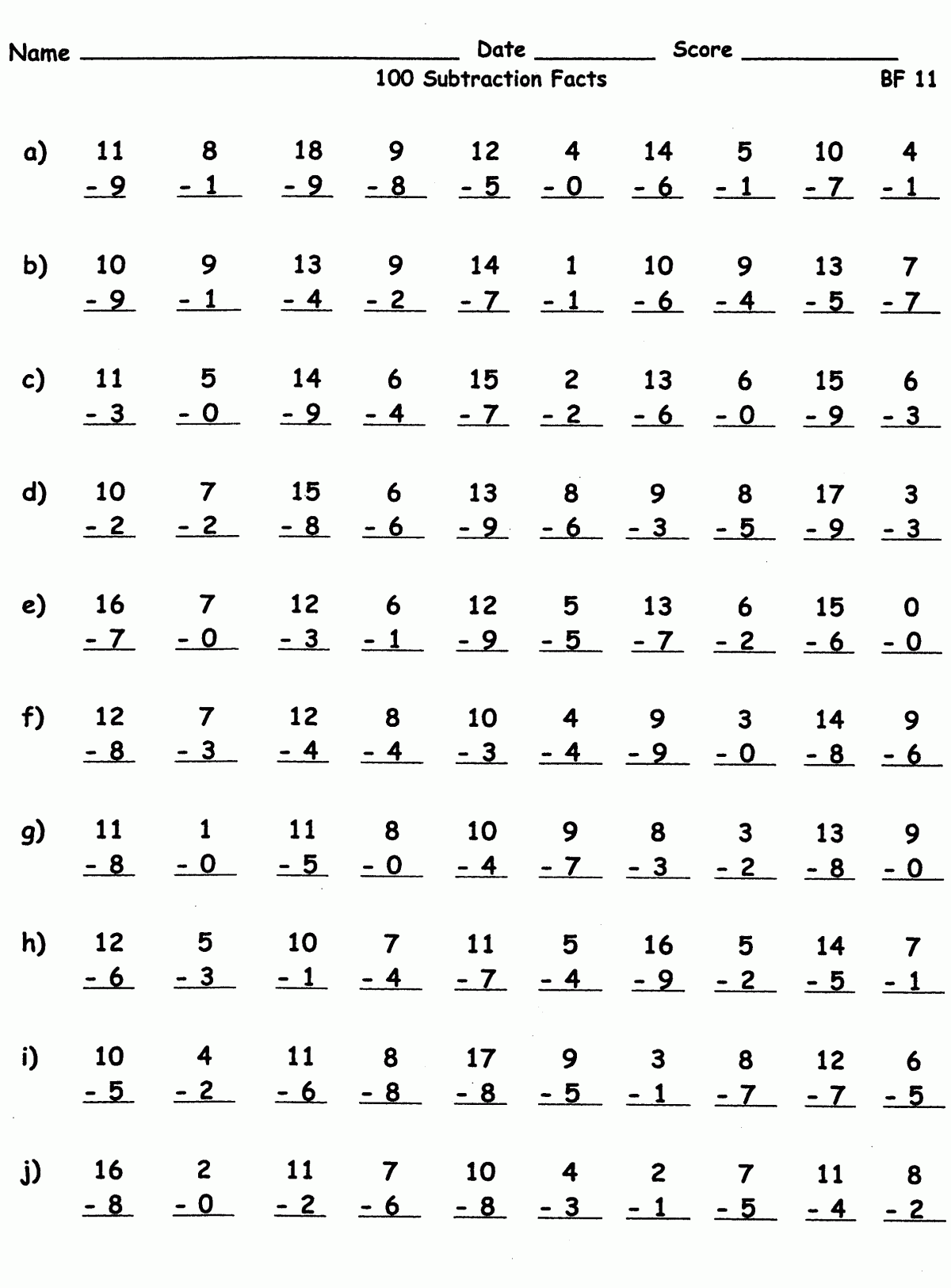 100 Problem Addition Worksheets Worksheet Hero