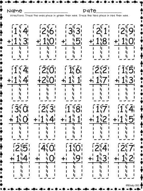 How To Teach Double Digit Addition Worksheets Worksheet Hero Double 