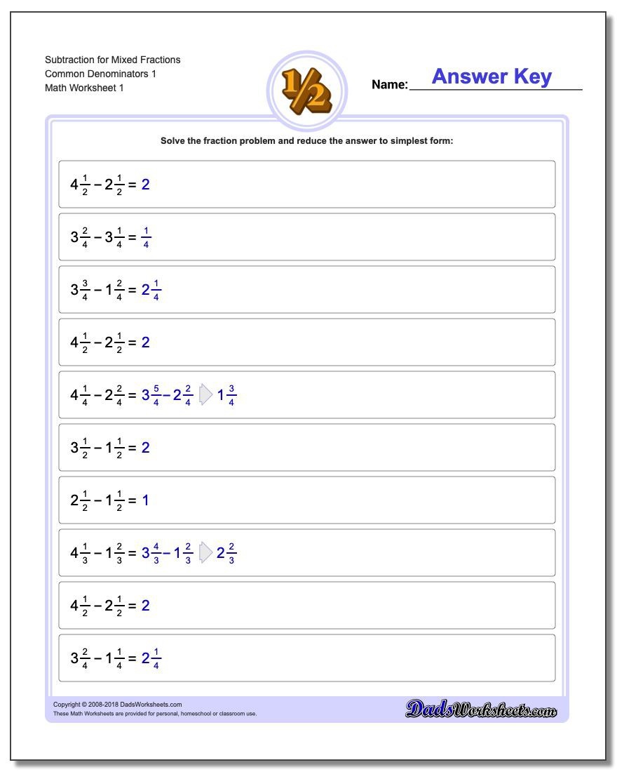 Signed Fraction Addition Or Subtraction Advanced Worksheets Worksheet Signed Fraction Addition Or Subtraction Advanced Worksheets Worksheet