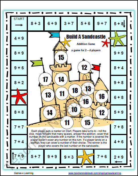 Basic Addition Facts Games Worksheets Worksheet Hero Basic Addition Facts Games Worksheets Worksheet Hero