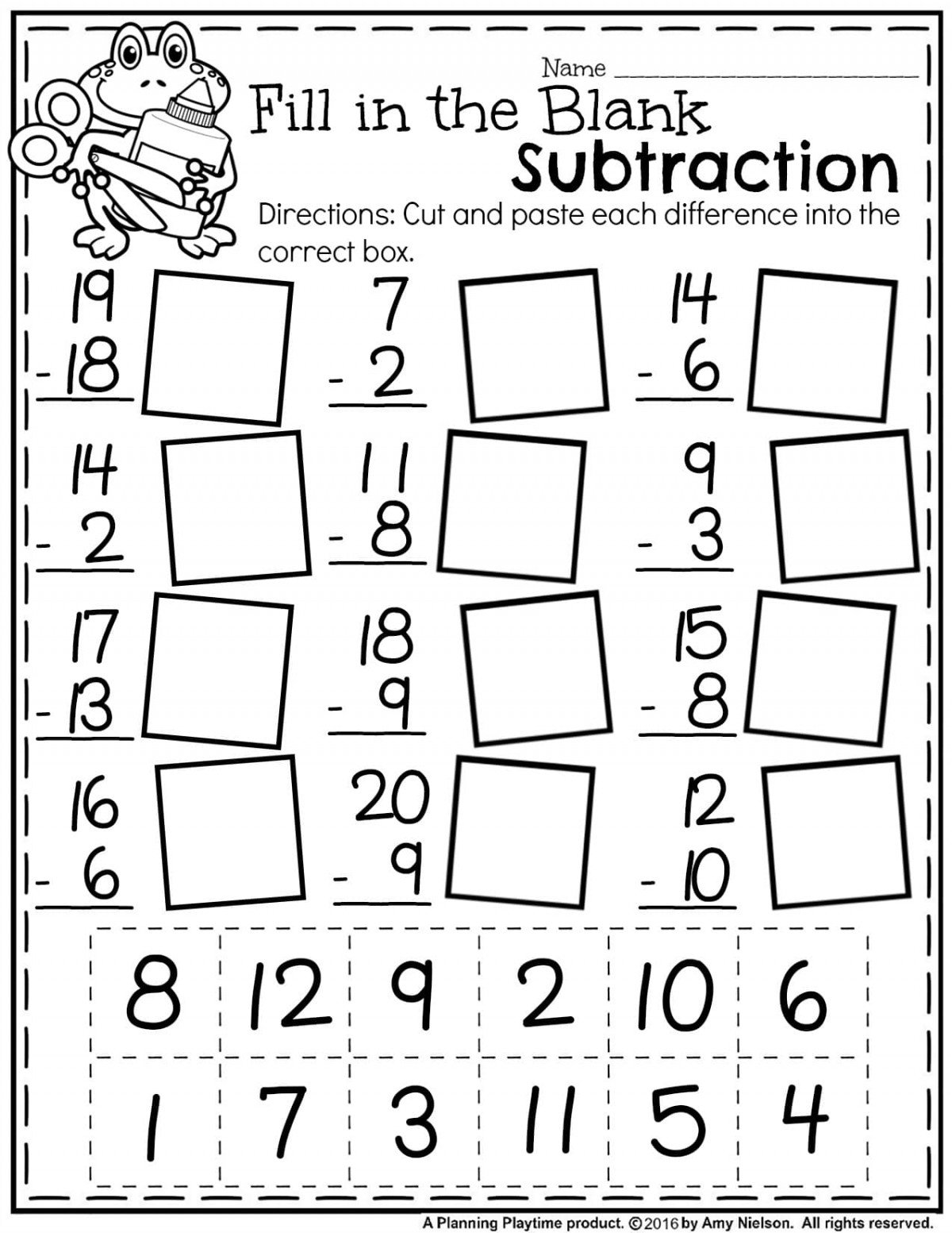 13 Fill In The Blank Math Worksheets For Kindergarten Pictures Math Work