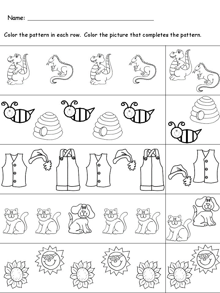 What Is An Ab Pattern In Kindergarten Worksheets Worksheet Hero