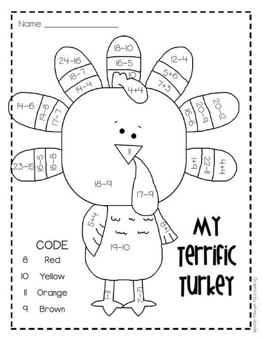 Free Printable Math Coloring Worksheets For 1st Grade Math Coloring 