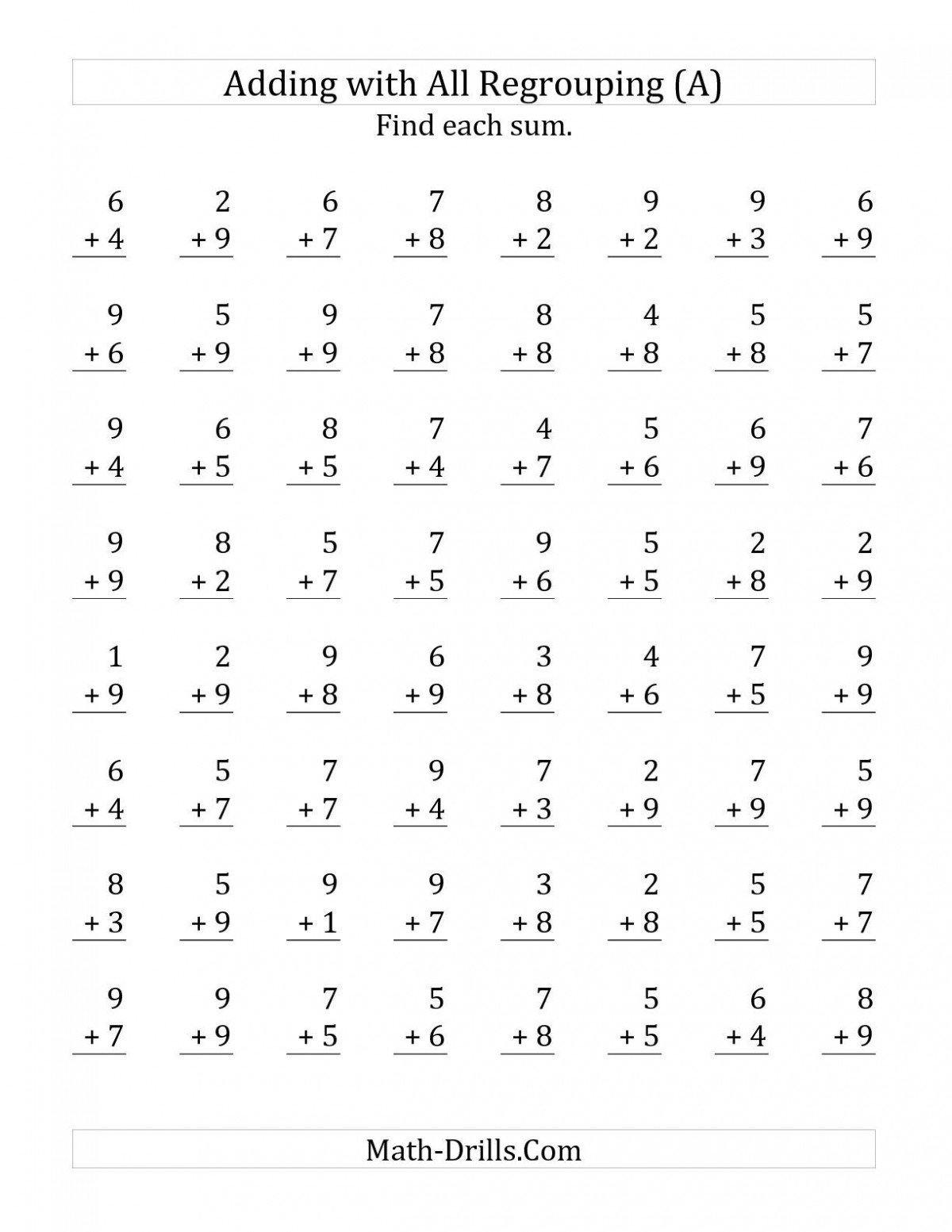 Single Addition Worksheets Worksheet Hero Single Addition Worksheets Worksheet Hero