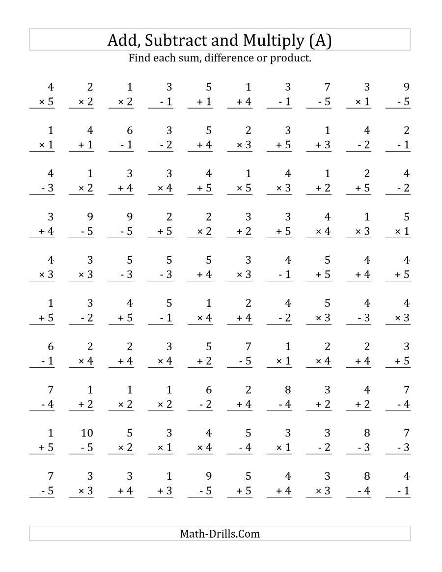 Math For 2nd Grade Addition And Subtraction Worksheets Worksheet Hero