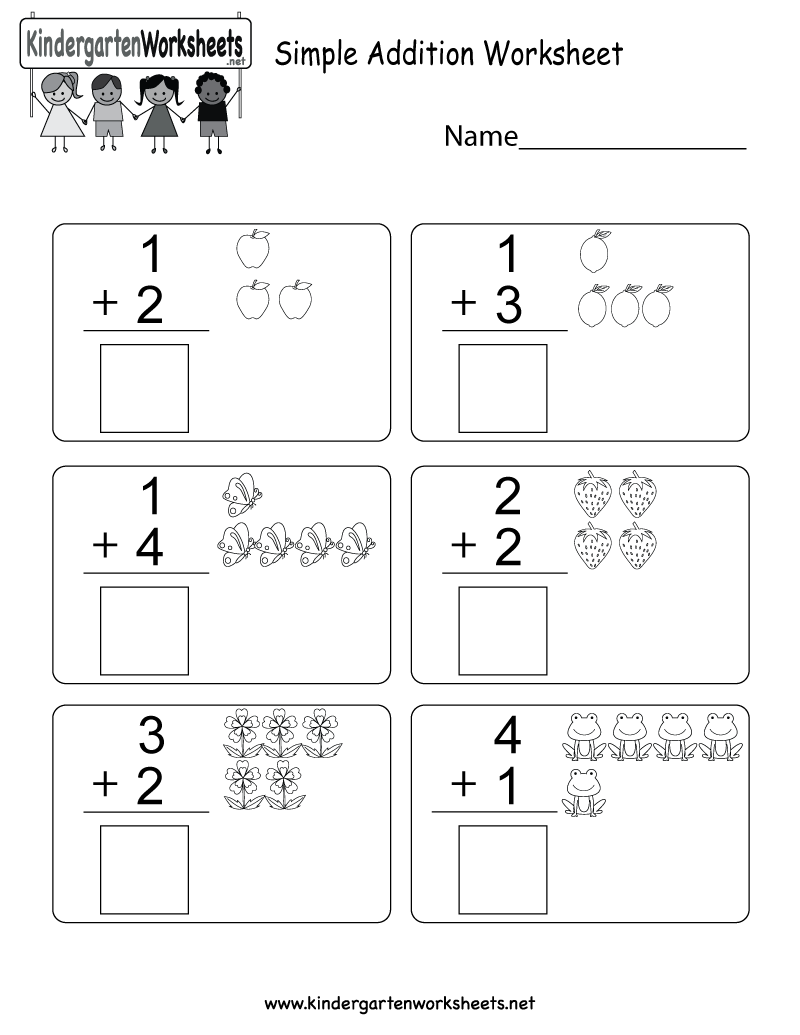 Superhero Math Kindergarten Addition Worksheet Printables Homeschool 