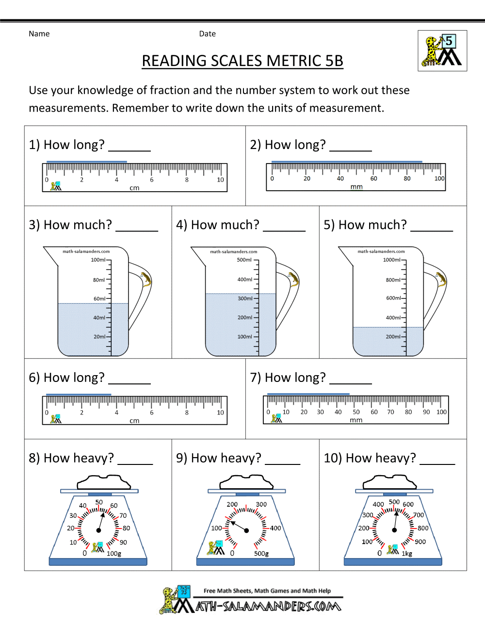 Measuring Liquids Worksheets Worksheets | Worksheet Hero Measuring Liquids Worksheets Worksheets | Worksheet Hero