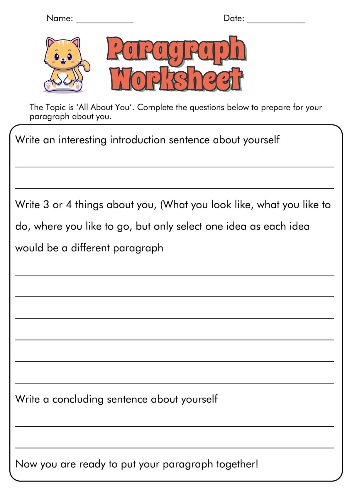 Paragraph Writing Worksheets Worksheets Worksheet Hero