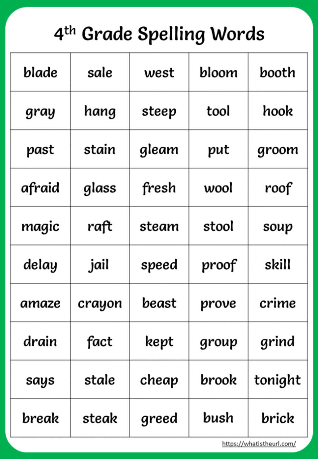 4th Grade Spelling Words Worksheets Worksheets Worksheet Hero 4th Grade Spelling Words Worksheets Worksheets Worksheet Hero