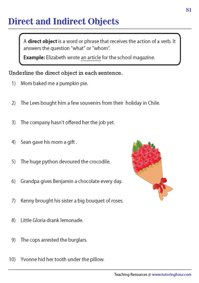 Direct Objects Worksheets Worksheets | Worksheet Hero Direct Objects Worksheets Worksheets | Worksheet Hero