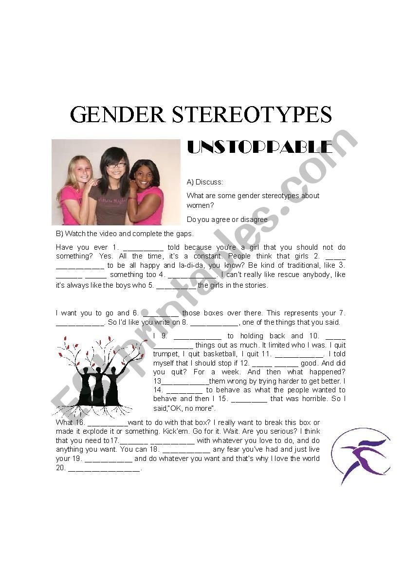 Stereotypes Worksheets Worksheets | Worksheet Hero