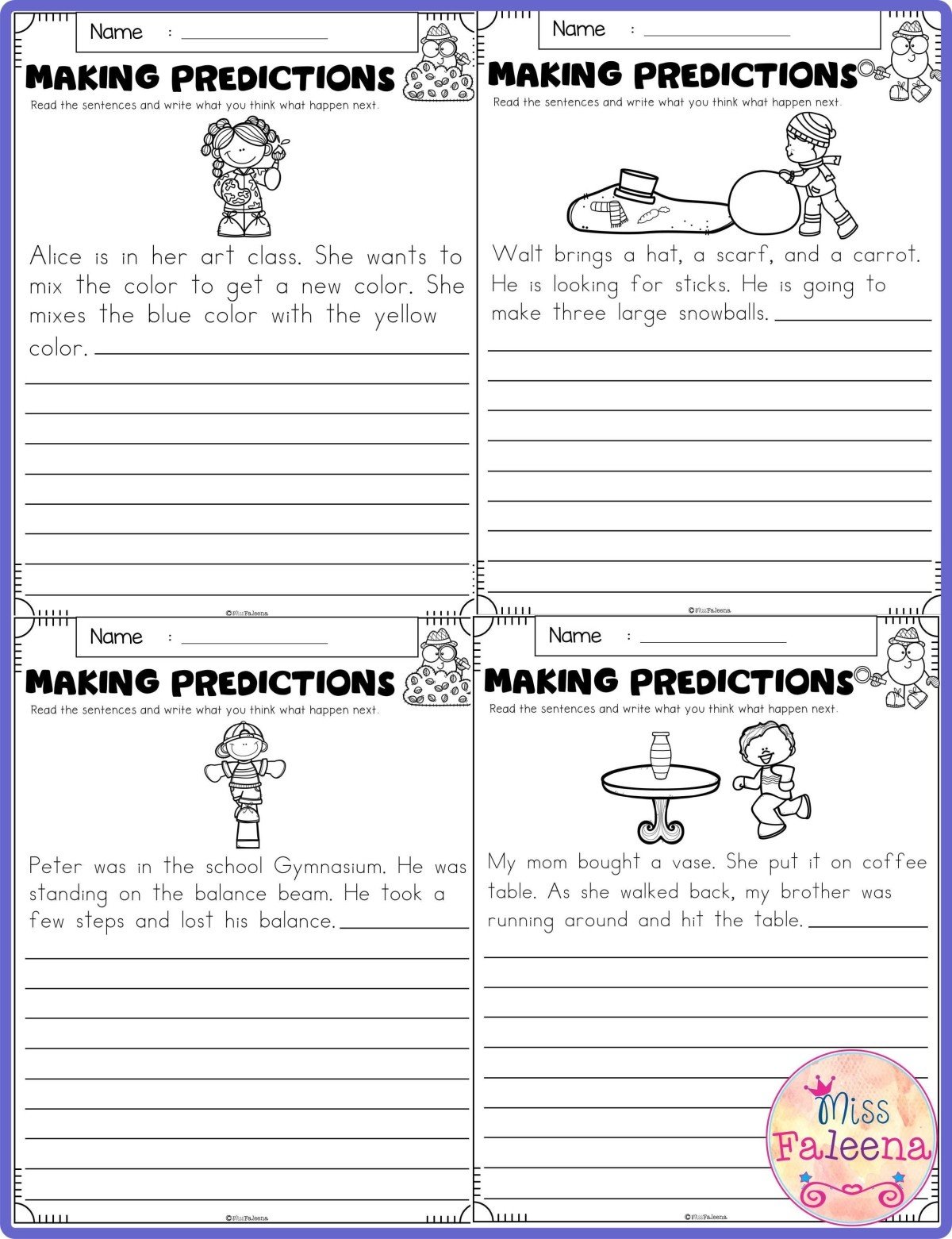Making Predictions Worksheets Worksheets | Worksheet Hero Making Predictions Worksheets Worksheets | Worksheet Hero